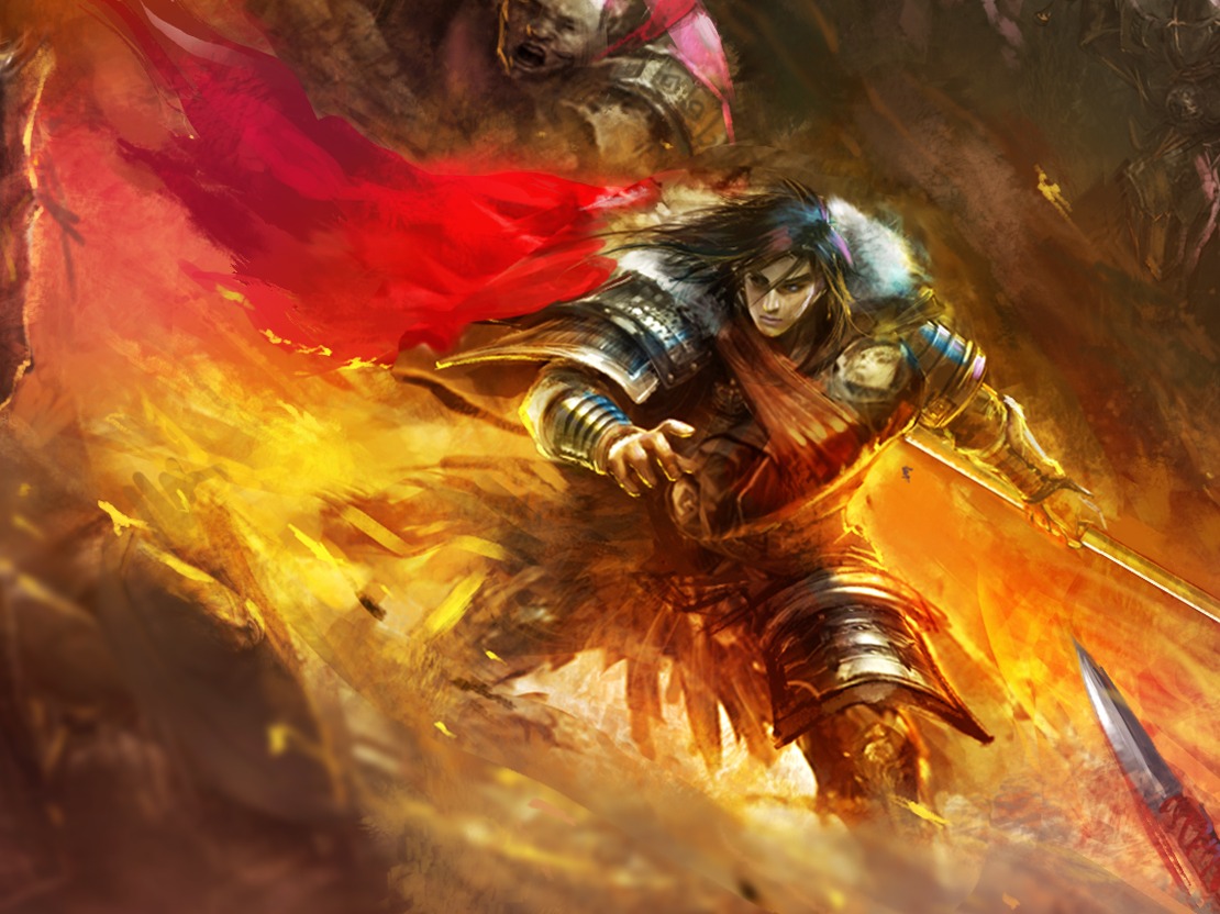 三国概念系列-长坂坡；虎牢关_雨绘RAINART-站酷ZCOOL