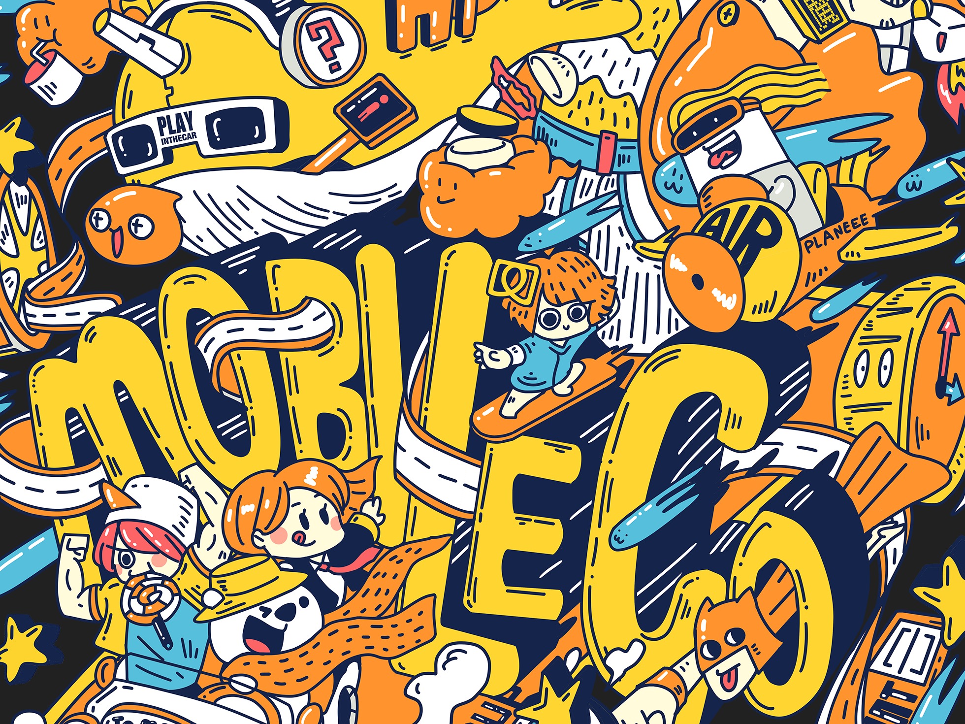 MOBILEGO 视觉插画_Juuye-站酷ZCOOL