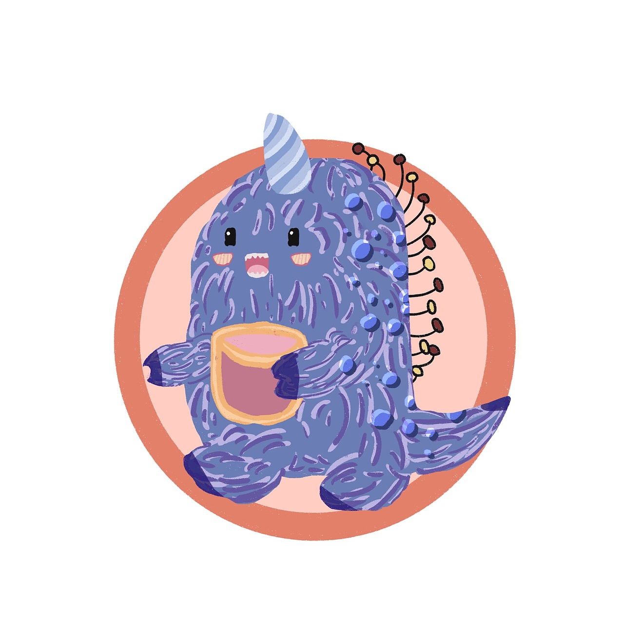 小怪兽头像_氕氘氚Yu-站酷ZCOOL