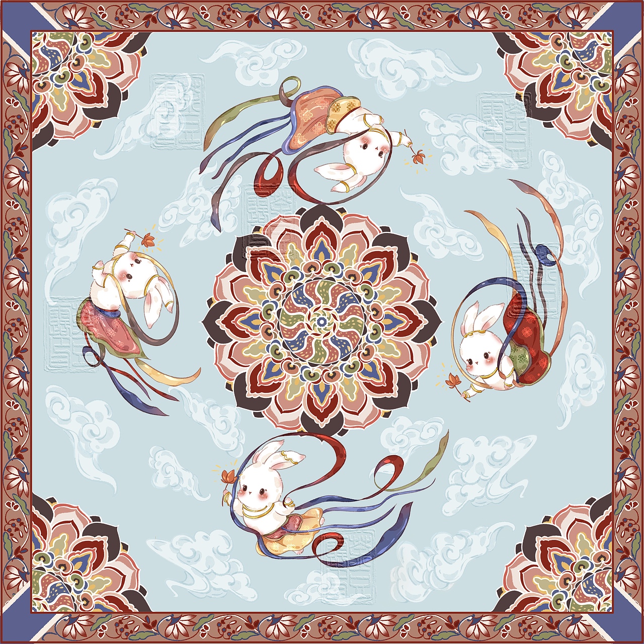 敦煌飞天兔_Chadolu茶豆露-站酷ZCOOL