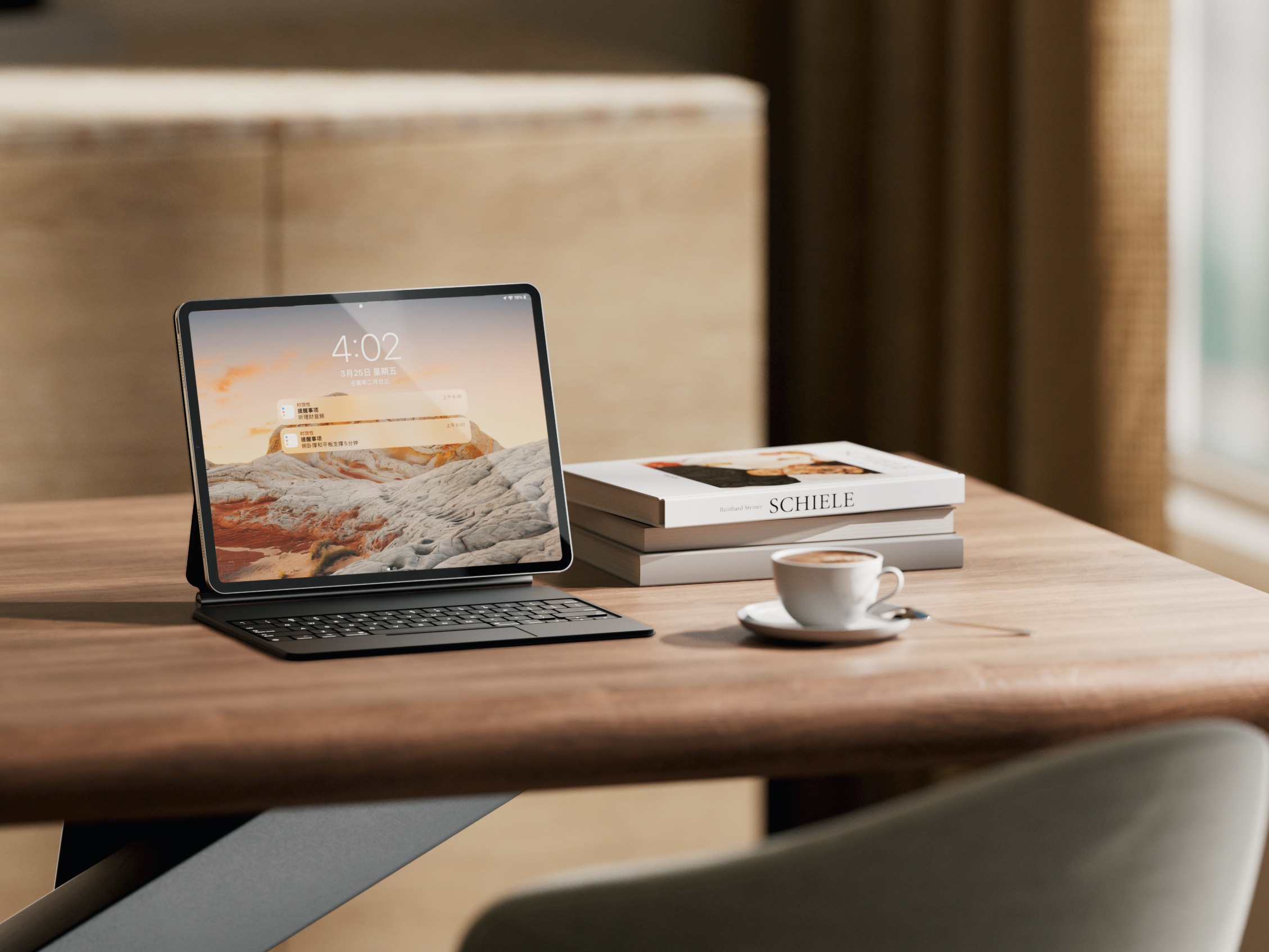 写实场景渲染----午后惬意-iPad octane_AMJZ老扎-站酷ZCOOL