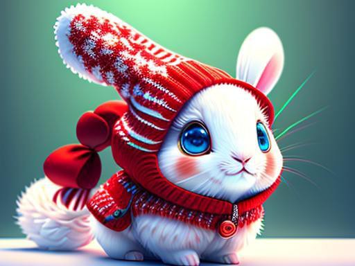 Ai绘画可爱小兔子_紫依yi-站酷ZCOOL