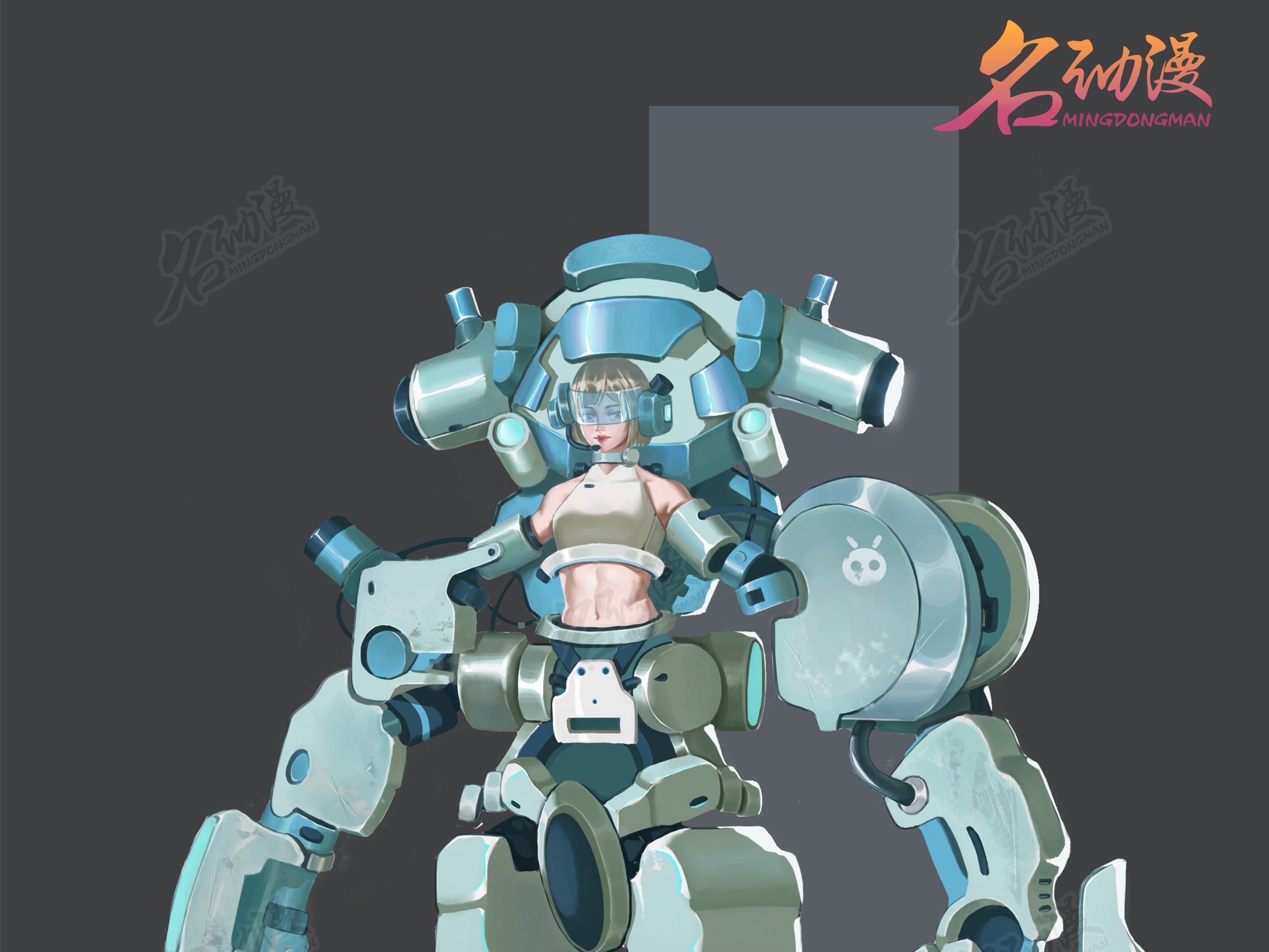 小型机甲驾驶员_名动漫CG数娱-站酷ZCOOL