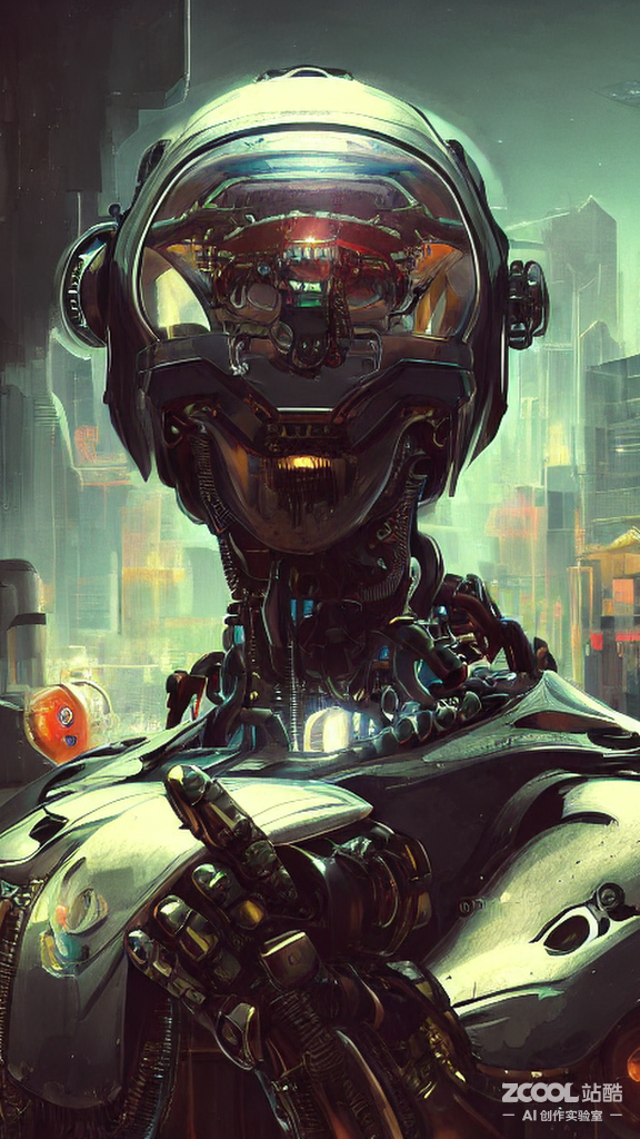 #AI创作实验室#概念艺术，赛博朋克，生物和拟人化_印象彩印-站酷ZCOOL