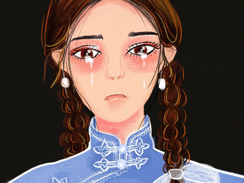 哭泣_啊LLLL-站酷ZCOOL