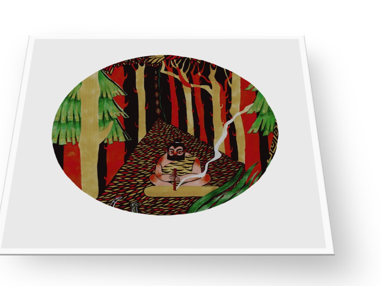 《燧人取火》_橘盐Yann-站酷ZCOOL