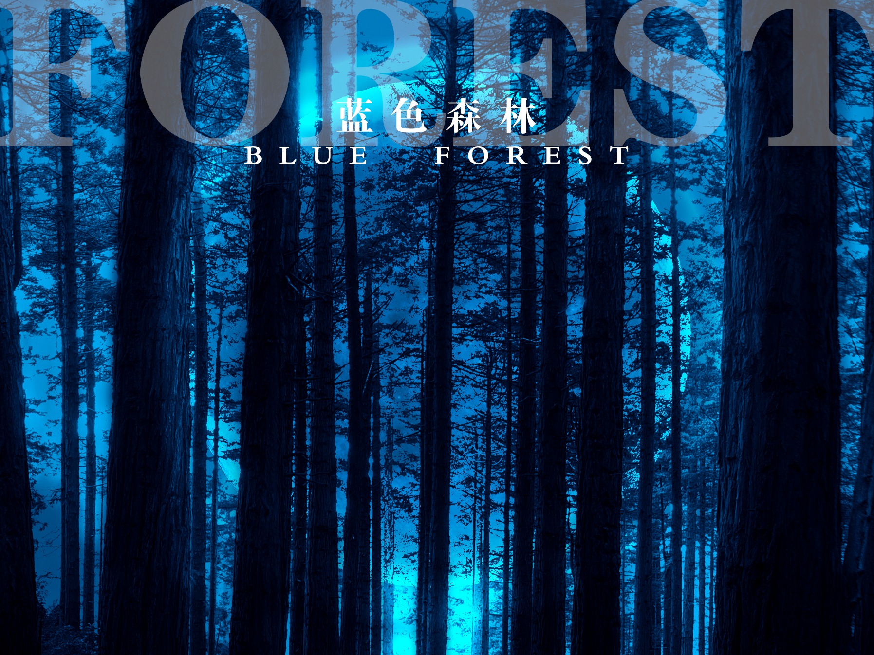 《Blue forest · 蓝色森林》_PyyH-站酷ZCOOL