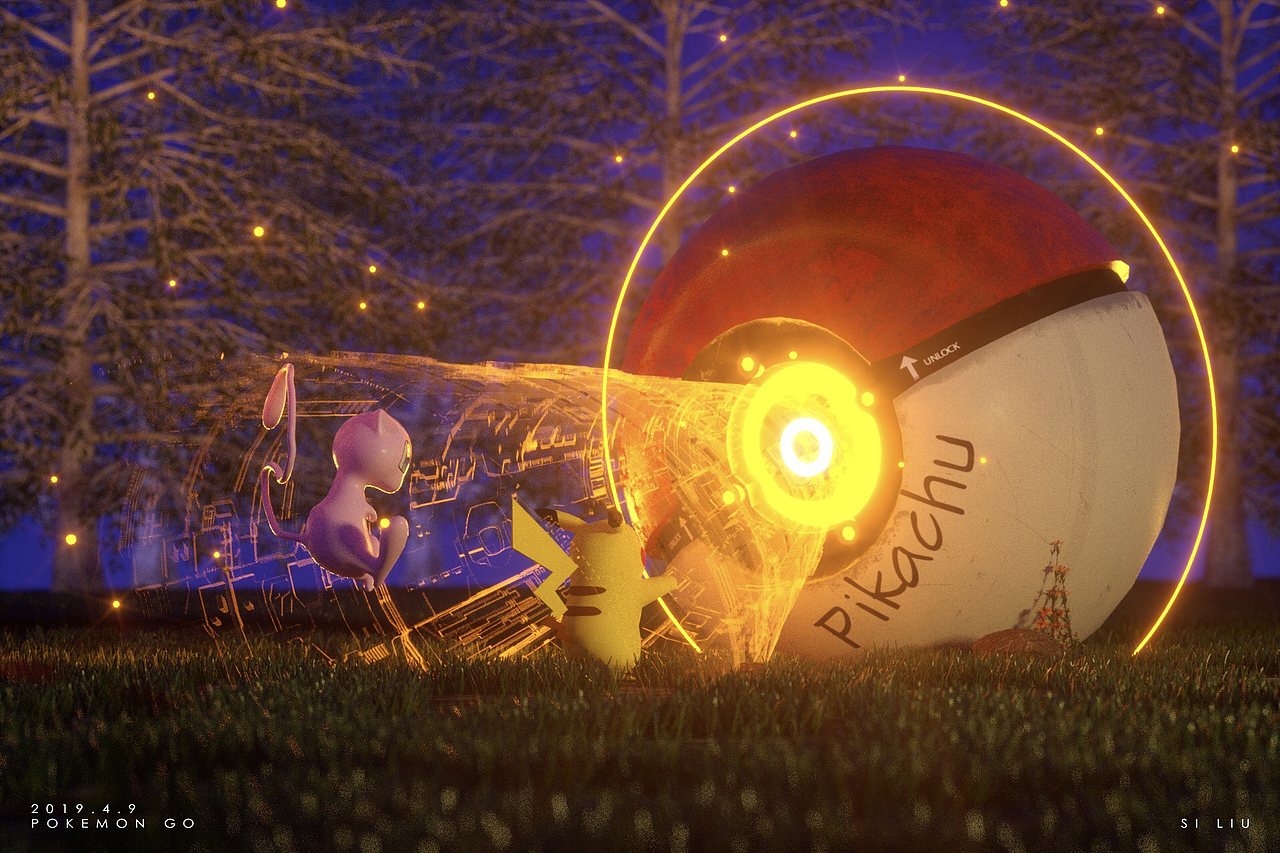 POKEMON -Pikachu x Mewtwo_肆陆v-站酷ZCOOL