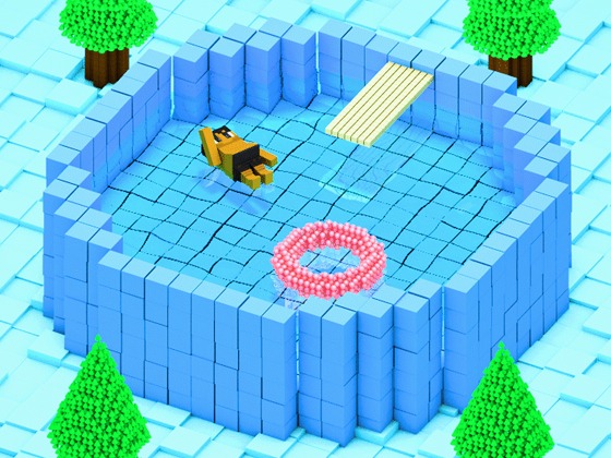 【C4D练习】海上泳池_辉YEAH-站酷ZCOOL