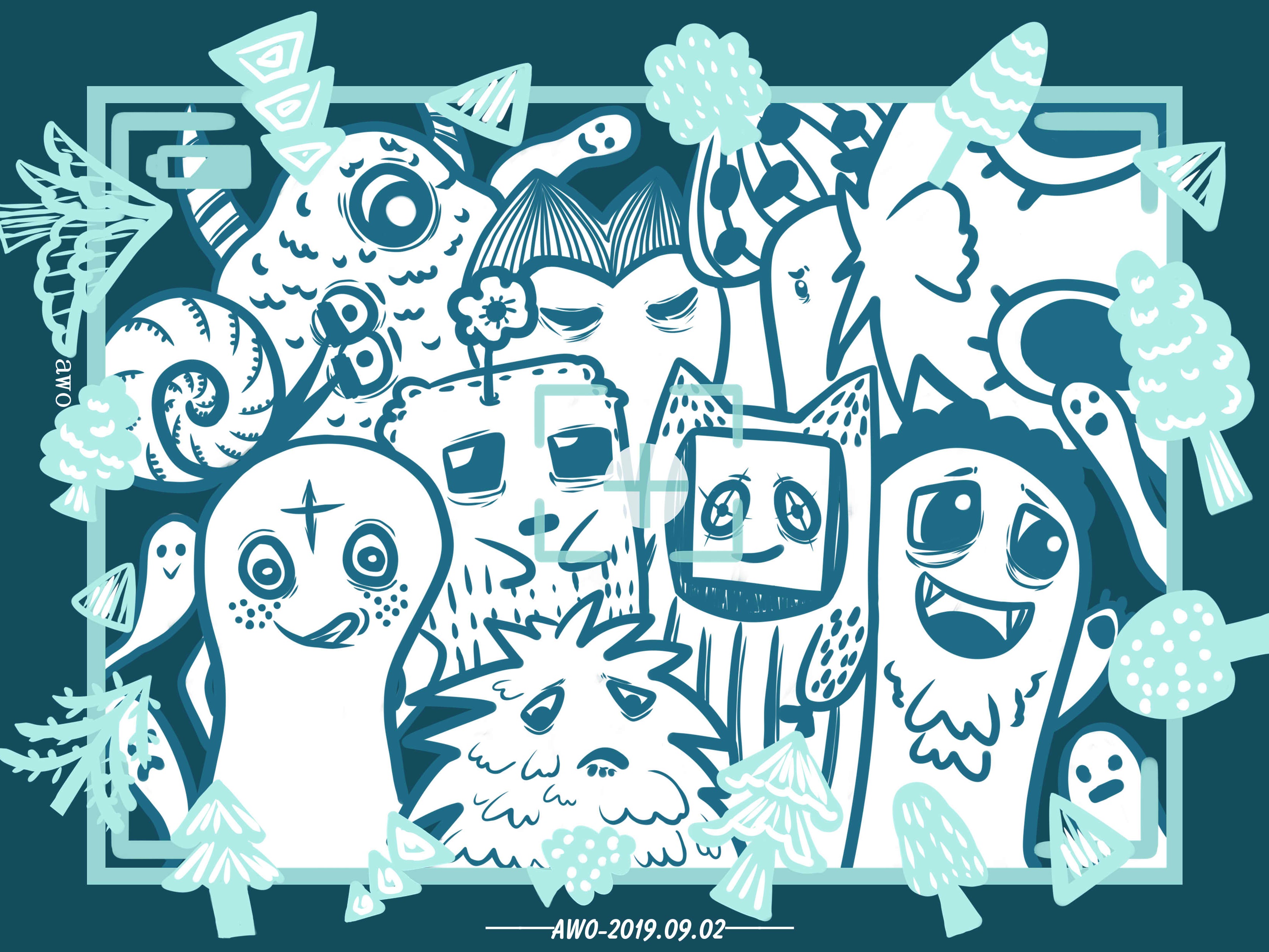 小怪兽之拍照_PALITO_帕里兔-站酷ZCOOL