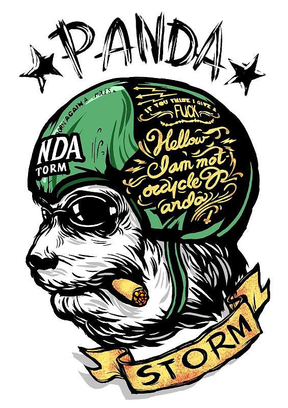 熊猫风暴（机车党PANDA STORM）_Spend1992-站酷ZCOOL
