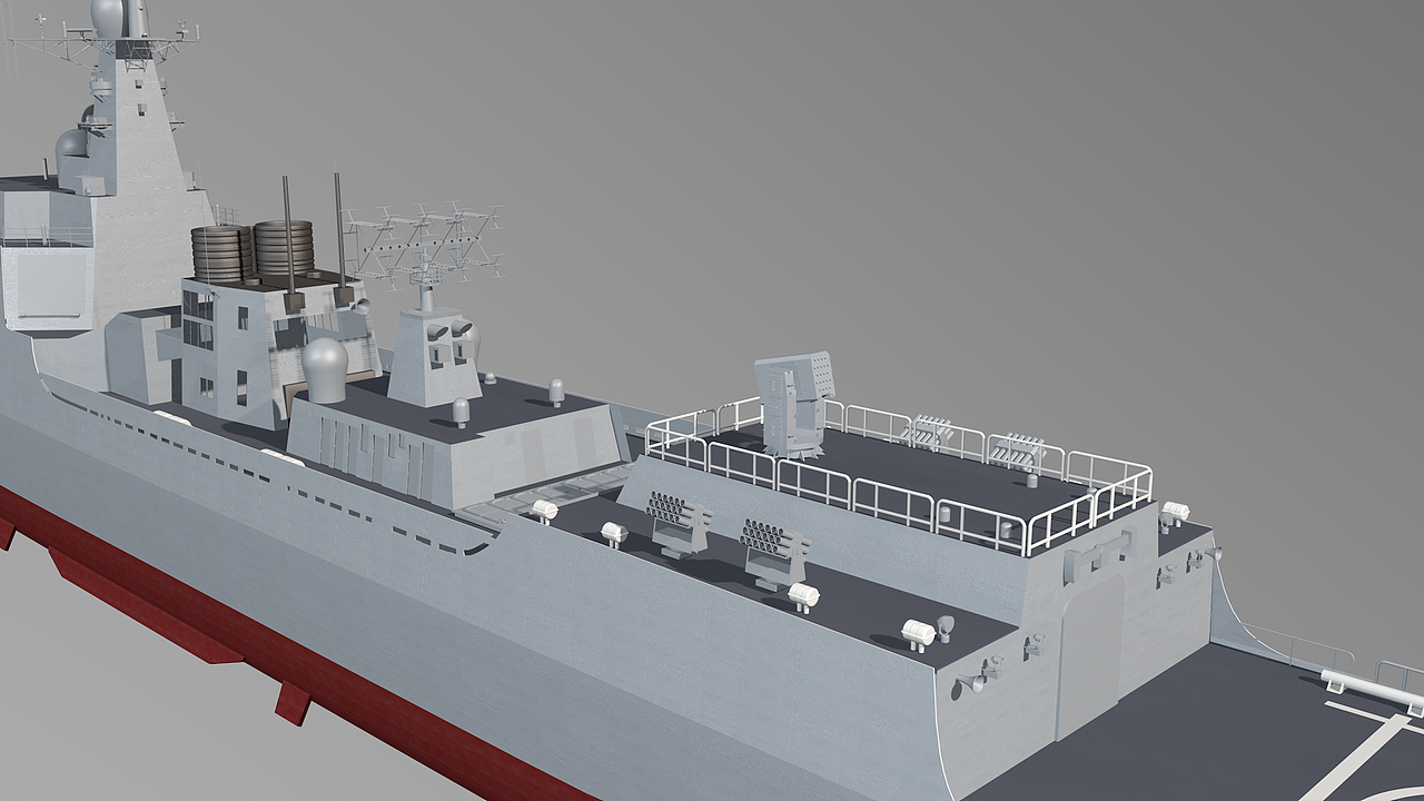 中国海军 052d驱逐舰 052d型导弹驱逐舰 052 中国人民海军 解放军_3dcat82-站酷ZCOOL