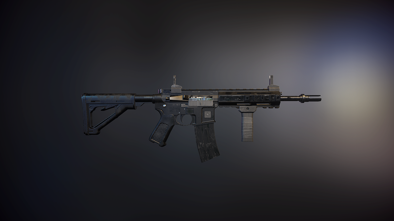 【次时代】RC-14突击步枪|三维|机械/交通|深蓝vive_原创作品-站酷ZCOOL