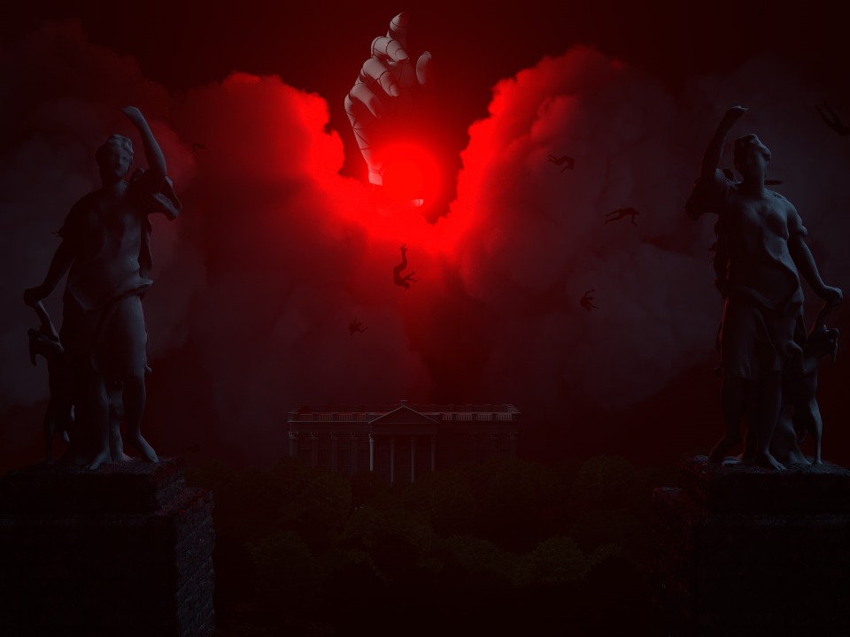 【C4D练习】血色城堡_wkww-站酷ZCOOL