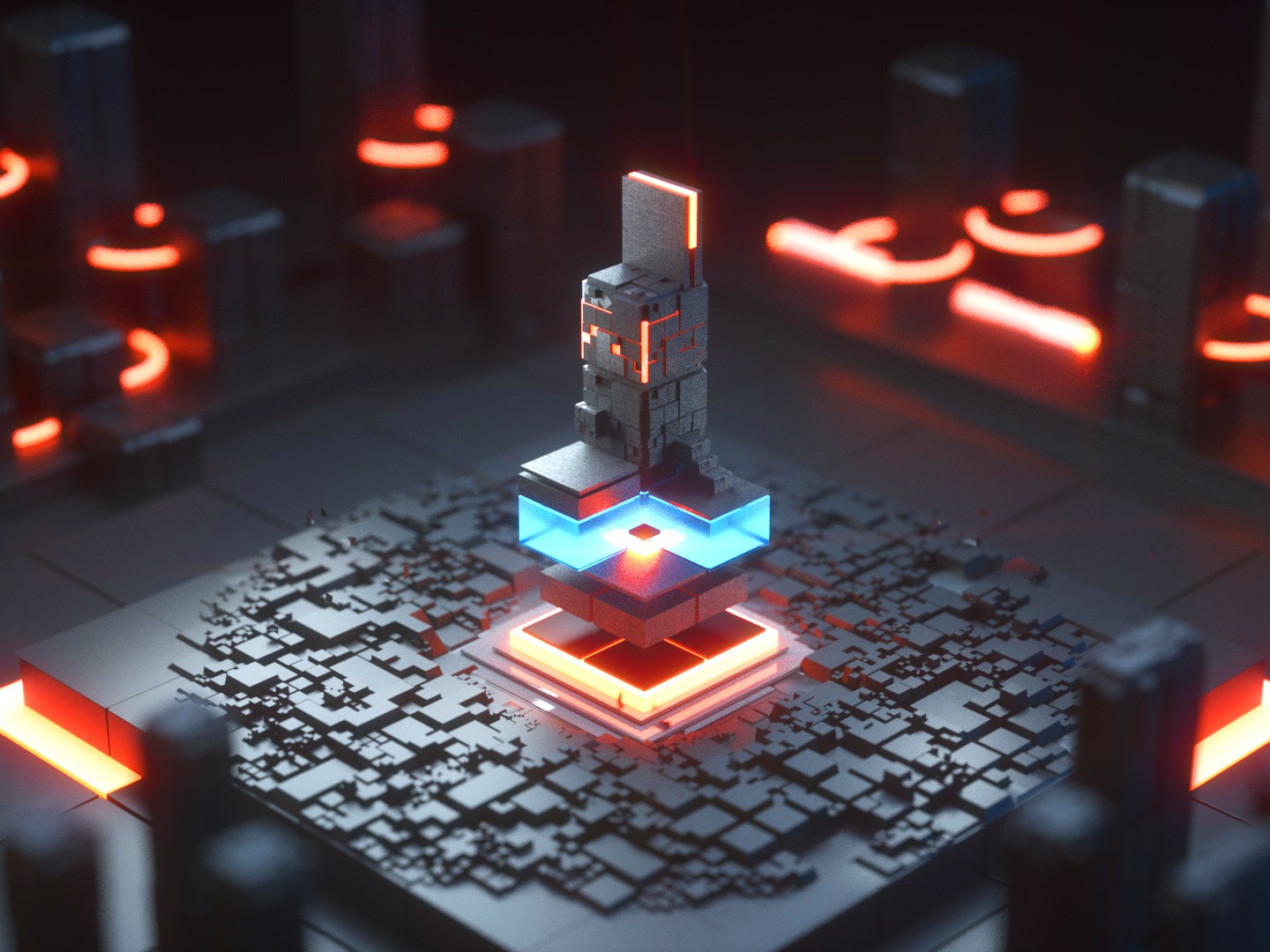 C4D作品练习_爱炸毛的小猪-站酷ZCOOL