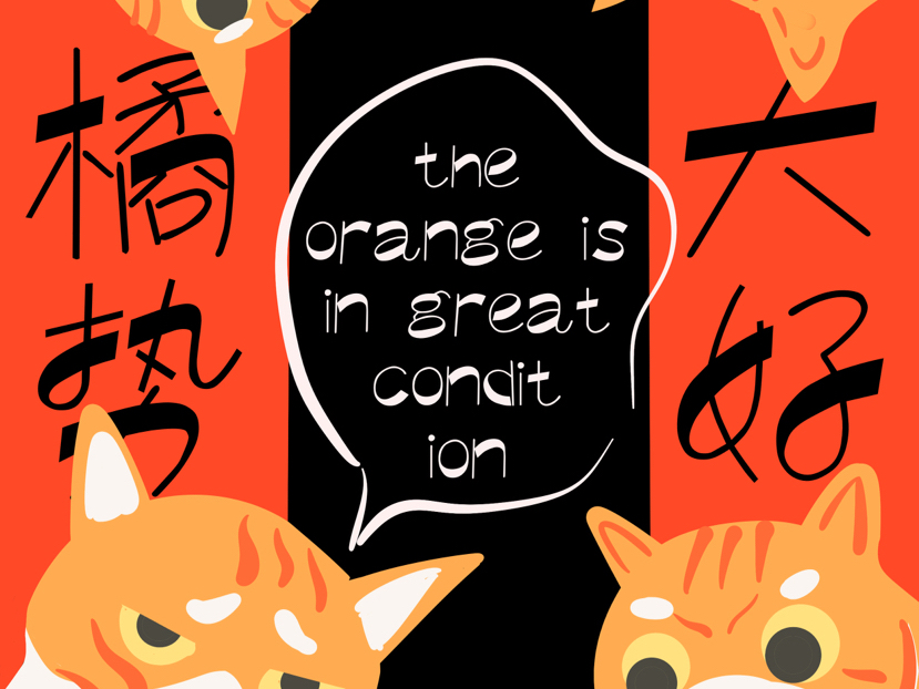 大胖橘猫海报_取不来名字orz-站酷ZCOOL