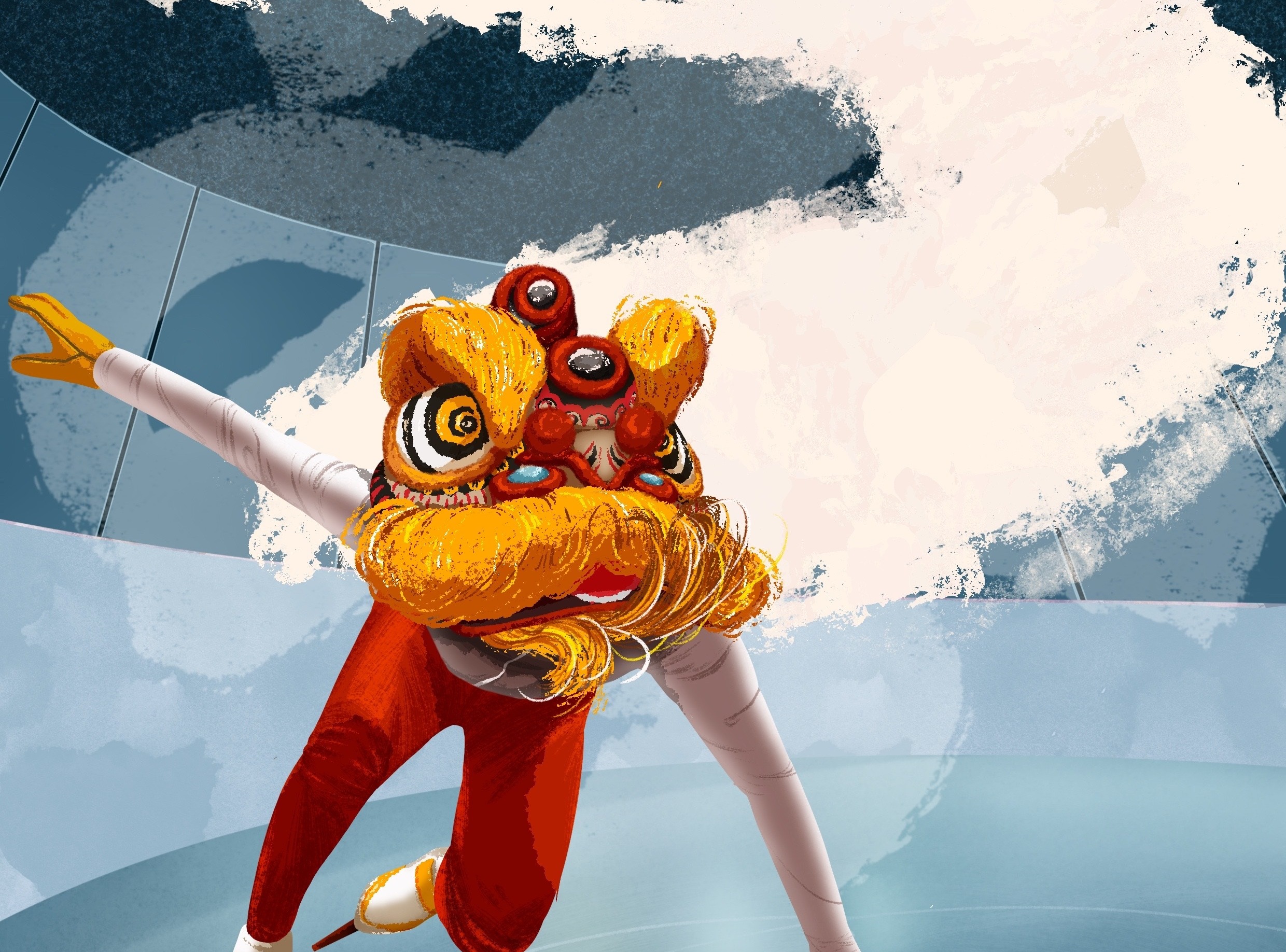 冬日醒狮_Suika_nan-站酷ZCOOL