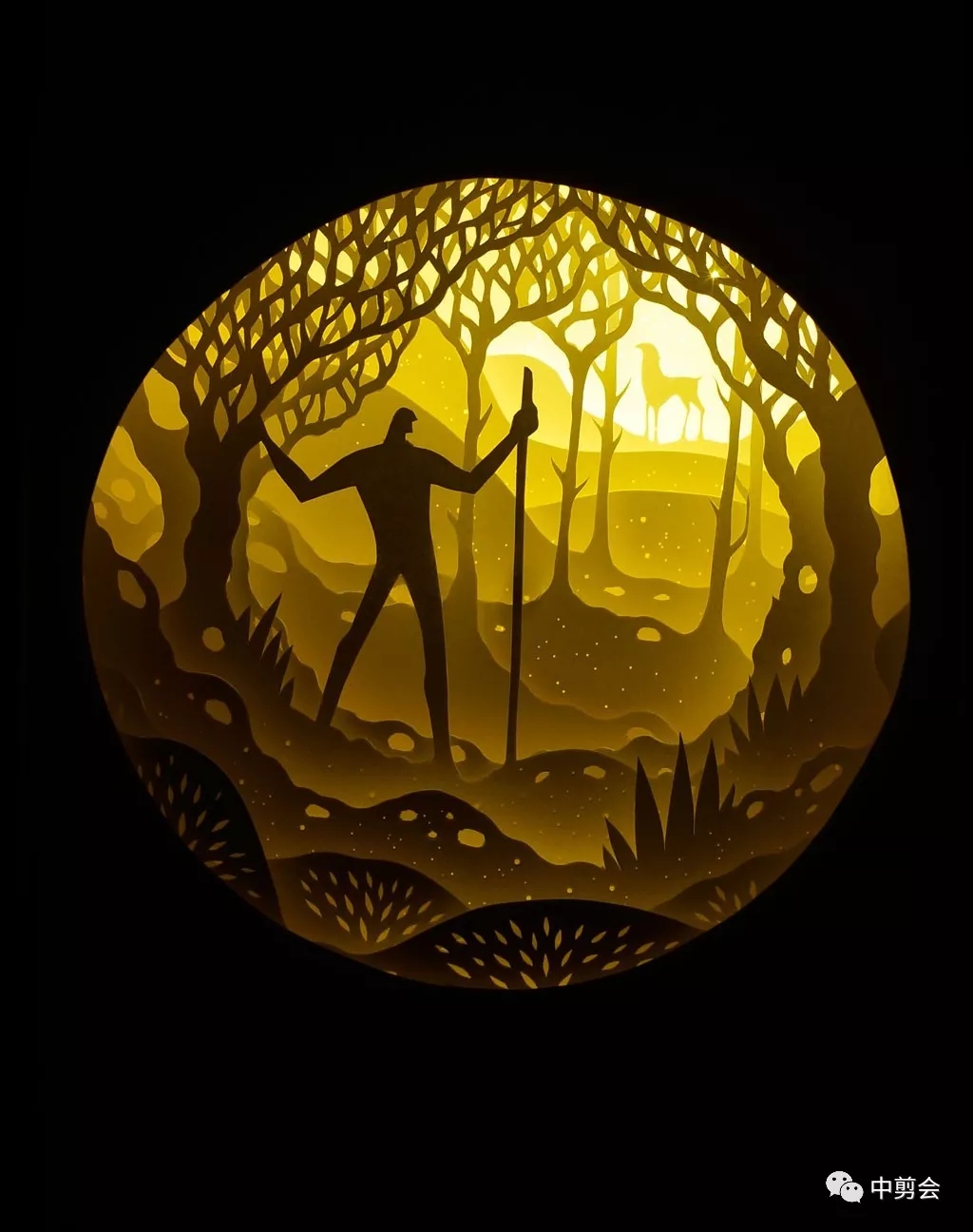 【国外剪纸】剪纸中的光影童话 ——印度艺术家夫妇哈里与迪普蒂（Hari ＆ Deepti）_中剪会-站酷ZCOOL