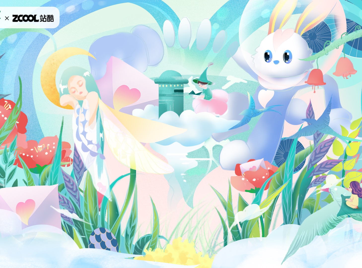 心相印 | 兔子先生的来信_哎哟薇Vivi-站酷ZCOOL