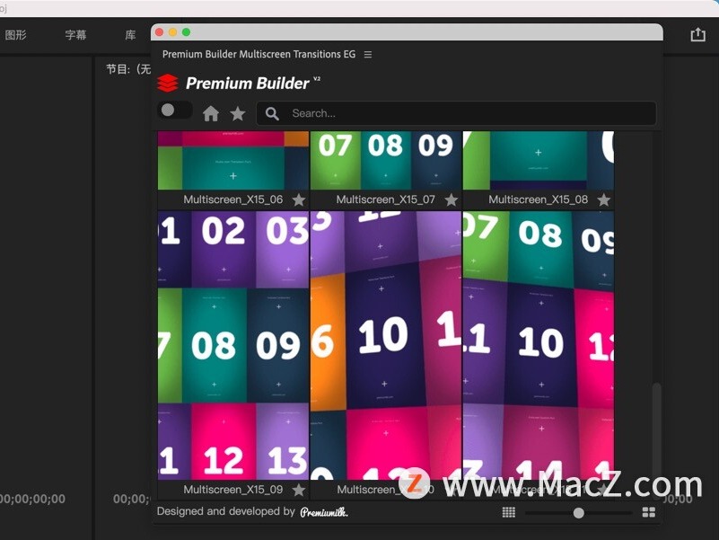 PR脚本:200种视频动态分屏过渡转场预设Multiscreen Transitions for Premiere Pro_醉舞千年杯莫停-站酷ZCOOL