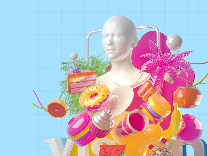 CINEMA 4D-poster_全能大婶10万粉-站酷ZCOOL