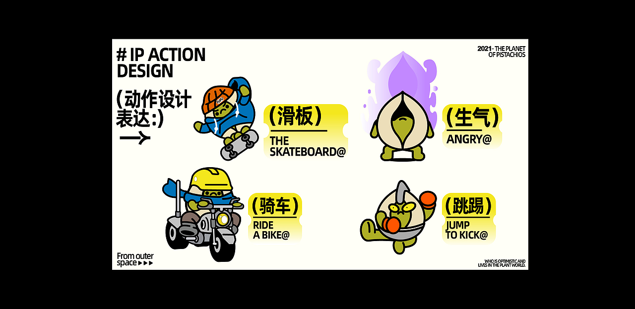 趣味IP海报设计 PISTACHIO-FUFU 2021 IP INTERESTING_Double多宝-站酷ZCOOL