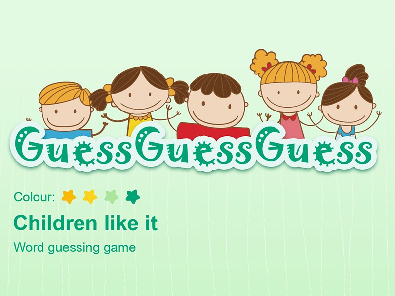 Guess Guess Guess儿童游戏_杜鹃花的小树叶-站酷ZCOOL