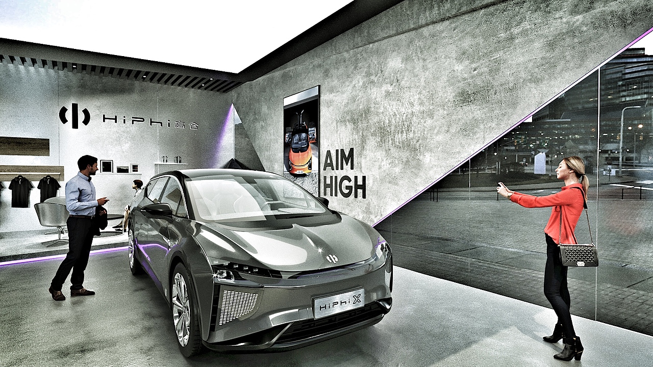 高合汽车hiphi X快闪店|3D|Architecture/Interior|abanye_Original作品-站酷ZCOOL