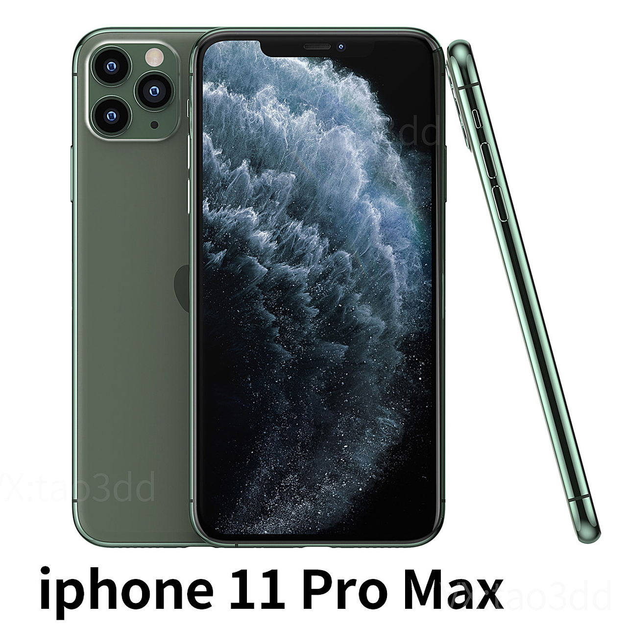 超精细iphone11 pro Max高质量3D模型 犀牛建模 kS渲染_198精品3D模型-站酷ZCOOL
