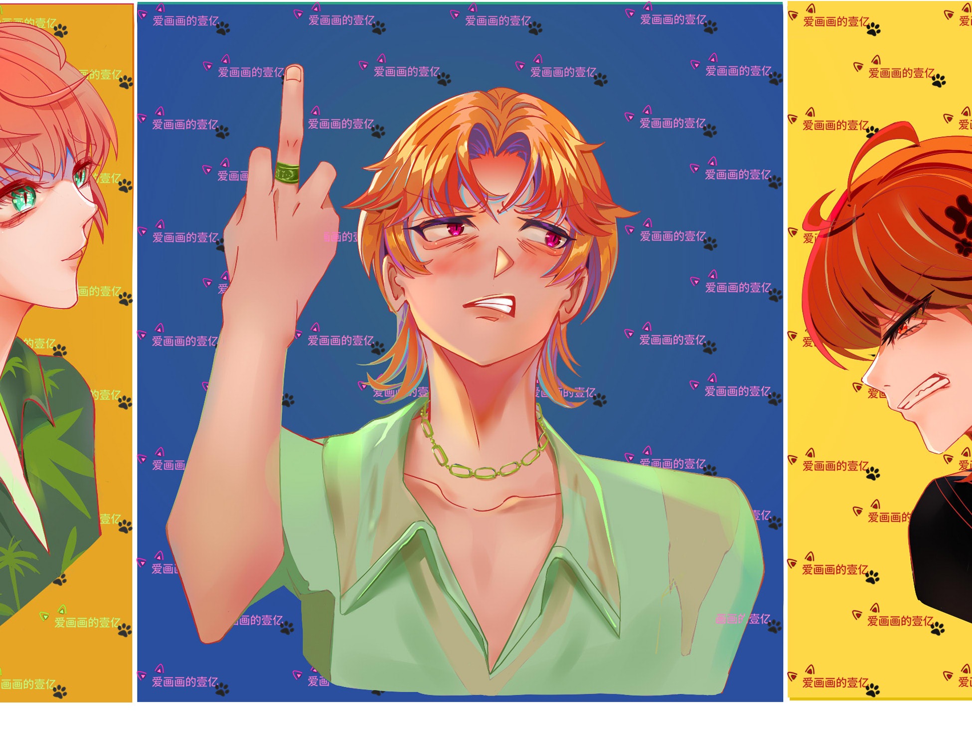 男头约稿 10R一个的头，30R一套，共AB两套_Z843965570-站酷ZCOOL