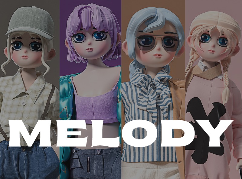 Melody&服装设计原创IP_小图的三维-站酷ZCOOL