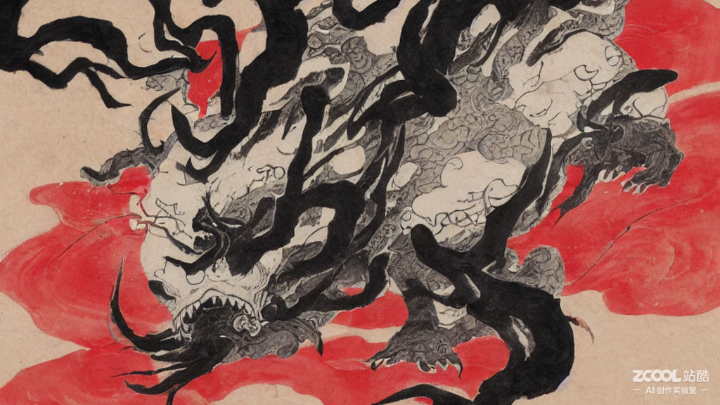 #AI创作实验室#水墨，地狱，聊斋，魔鬼，撒旦_一方9527-站酷ZCOOL