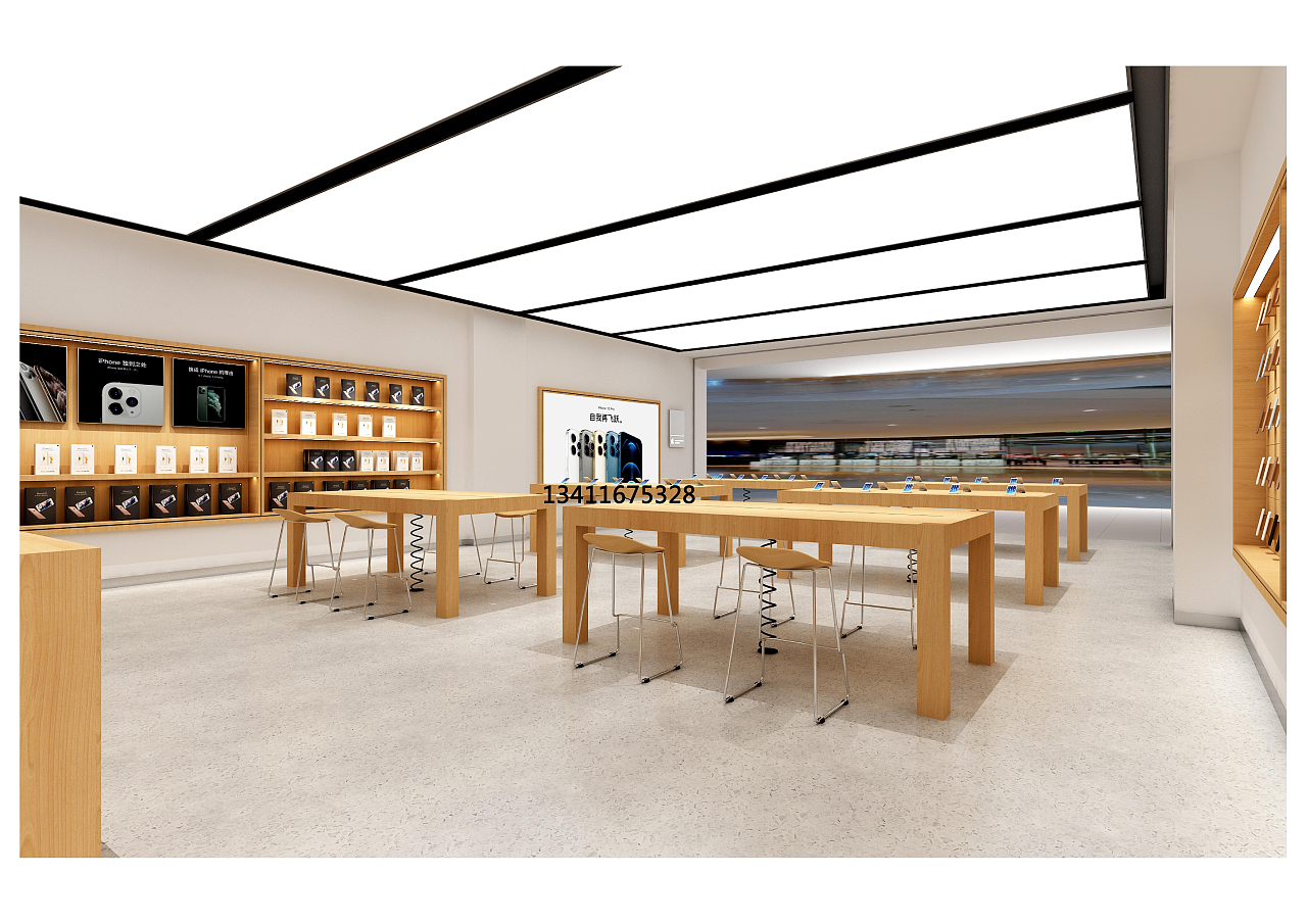 苹果手机店展台|空间|展陈设计|展柜制作_原创作品-站酷ZCOOL