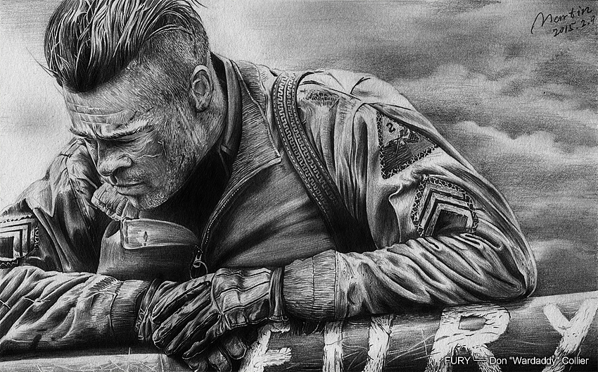 FURY - Don "Wardaddy" Collier_东京未明-站酷ZCOOL