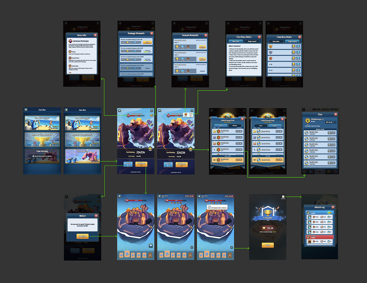 《公会boss》游戏界面_Yammyt-站酷ZCOOL