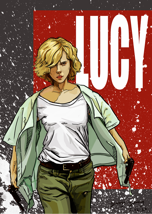 斯嘉丽 Lucy超体__YangYang-站酷ZCOOL