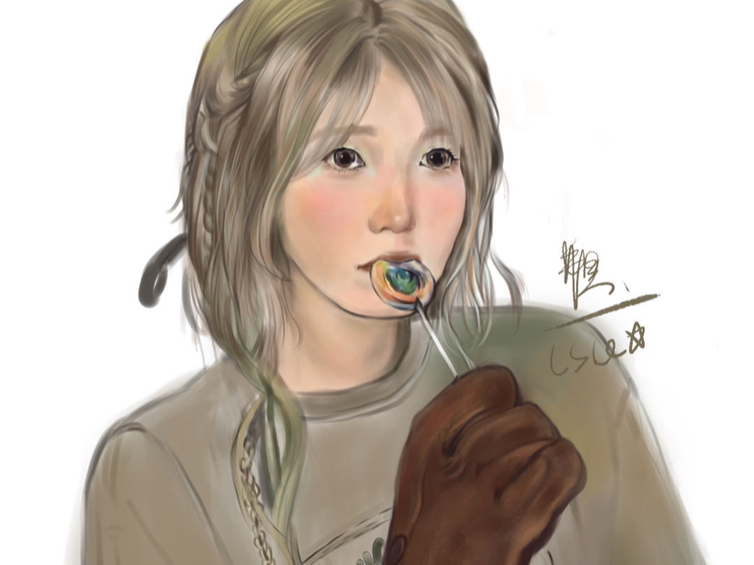 厚涂人物IU！！_依米酒久-站酷ZCOOL