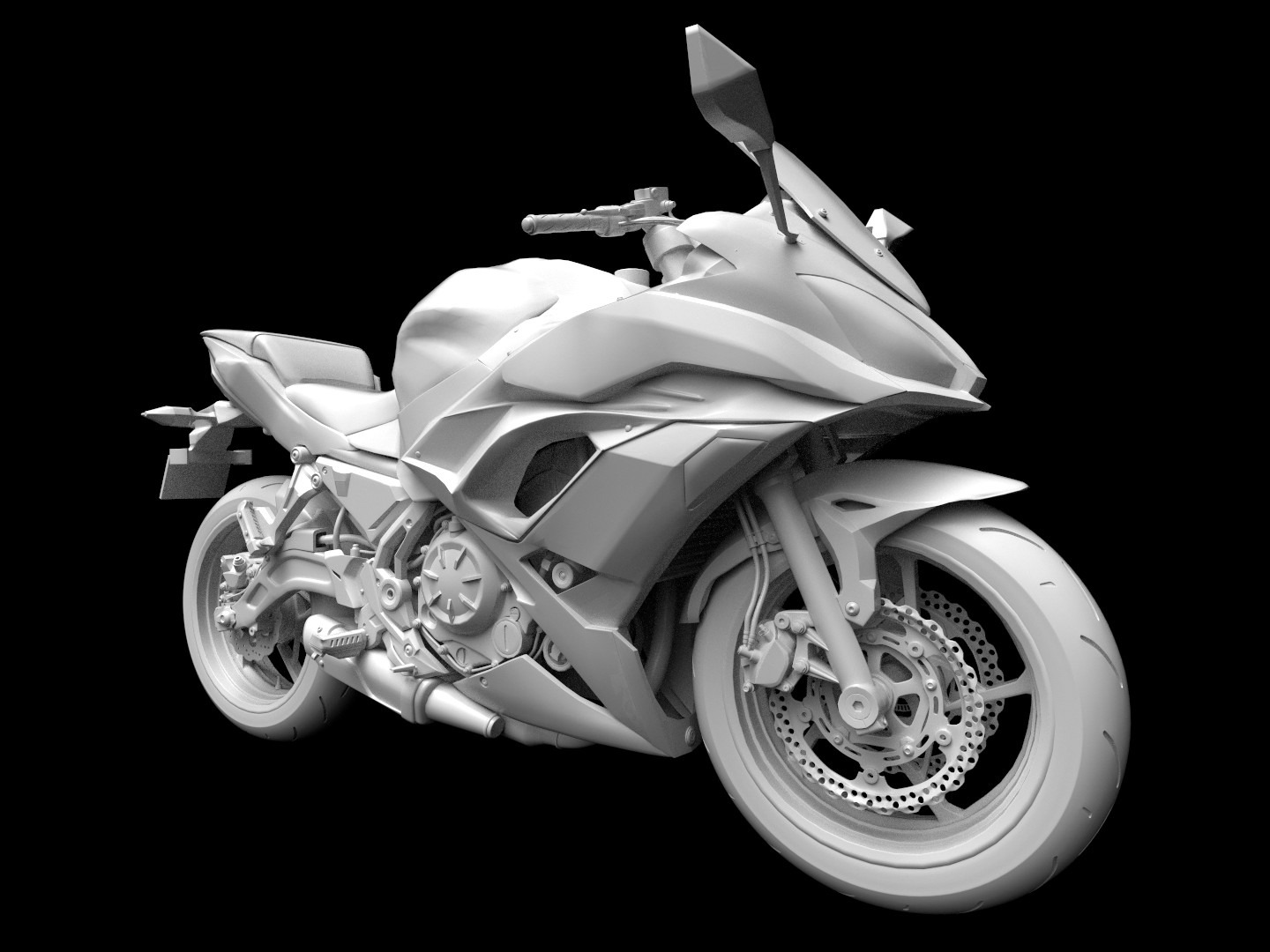 摩托车——川崎小忍者650 abs _嘣嘣鹏-站酷ZCOOL