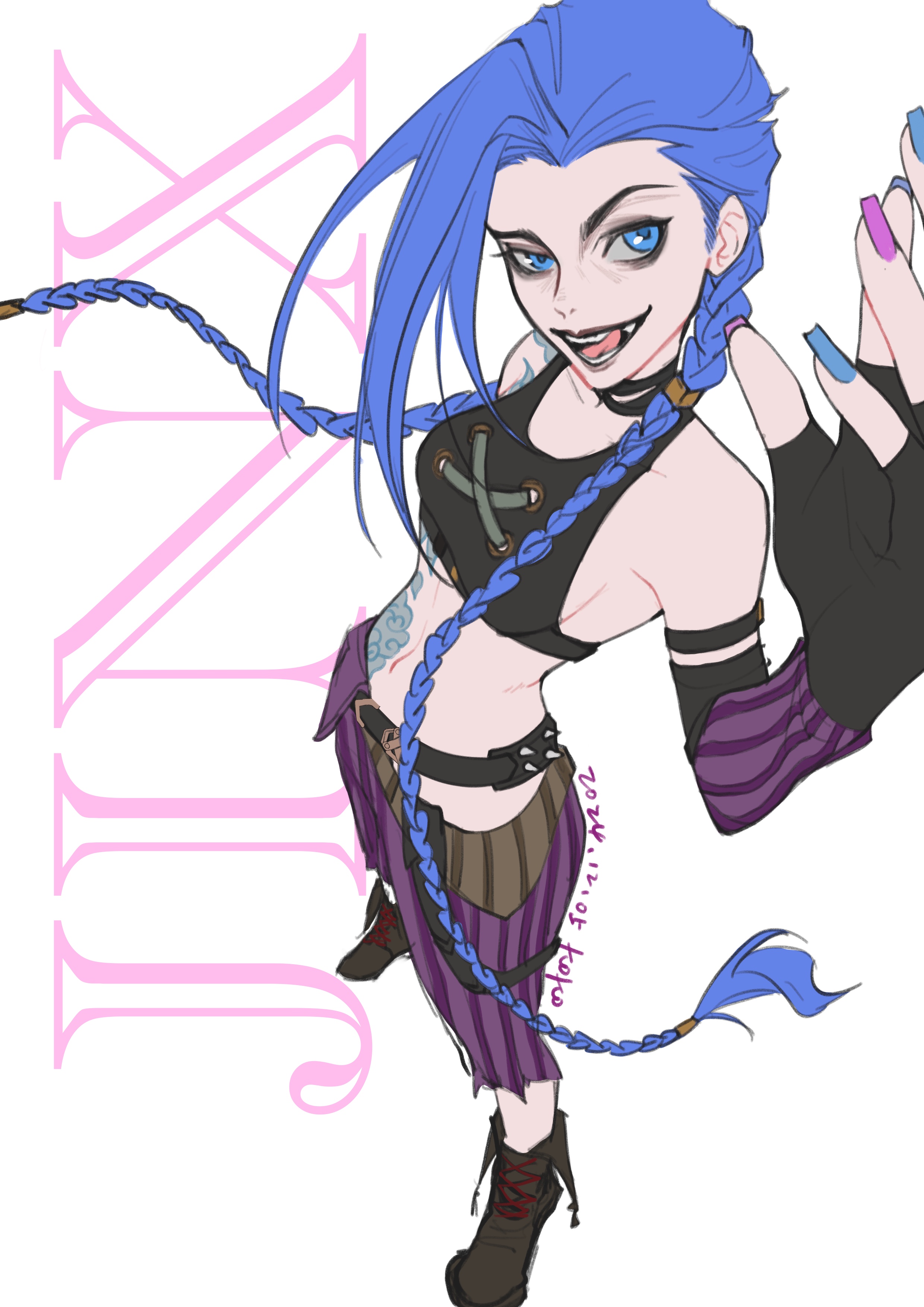 Jinx🩷💙_春日可可koko-站酷ZCOOL