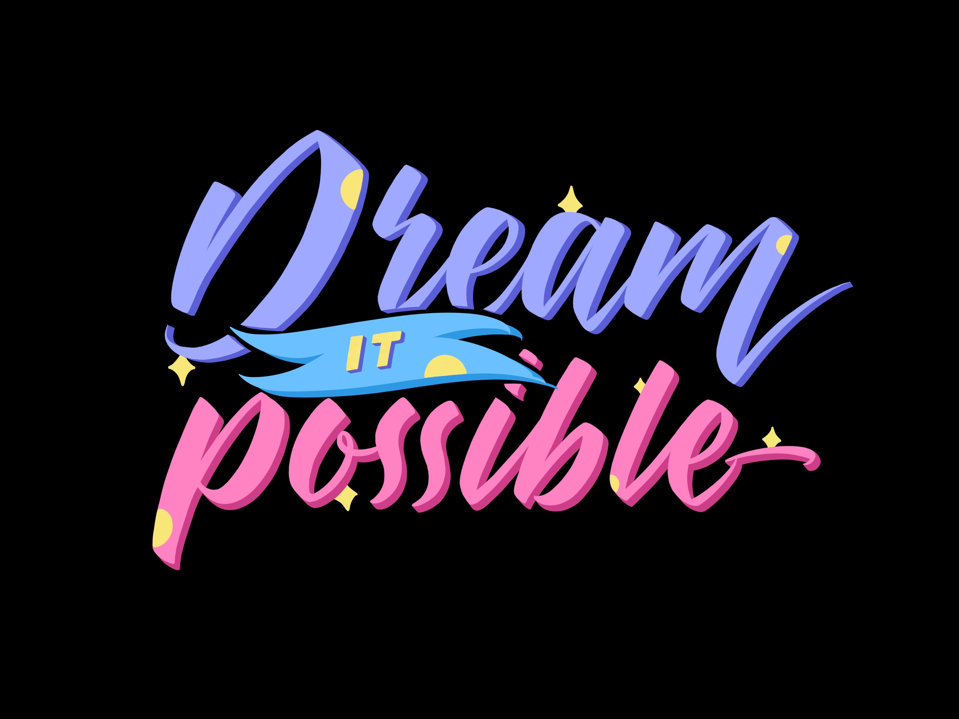 iPad Lettering NO.4 - Rainbow Color_TEONA_nuoR-站酷ZCOOL