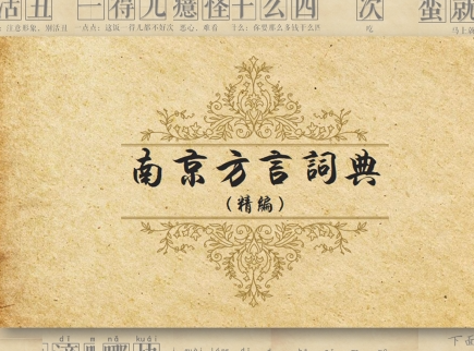 南京方言词典 _张谈谈-站酷ZCOOL