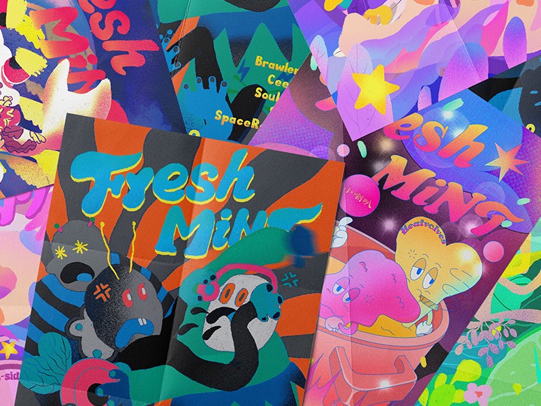 Fresh MiNT 音乐演出海报_飞飞打电脑-站酷ZCOOL