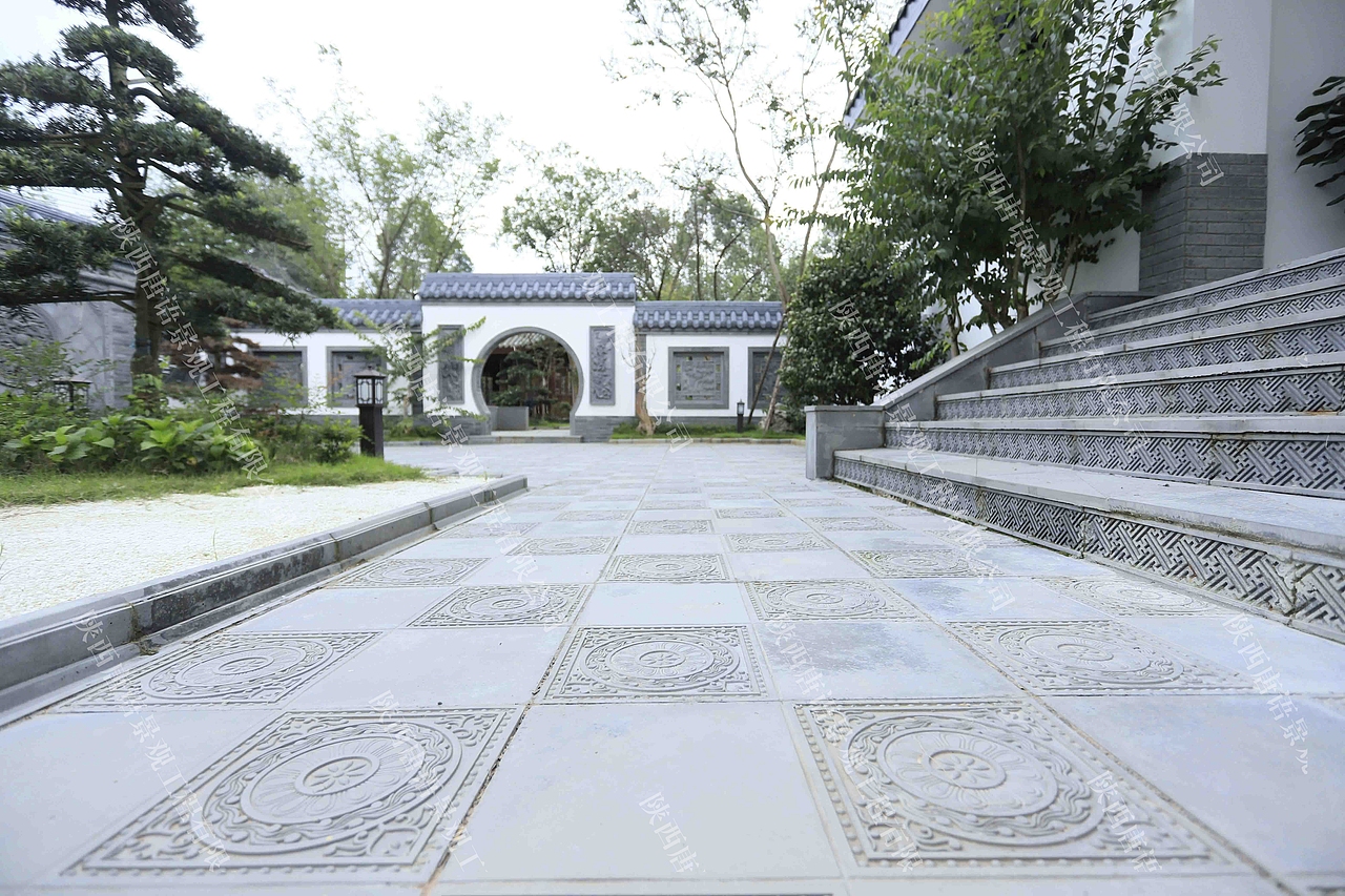 中式园林院落别墅景观设计_tyzd-站酷ZCOOL