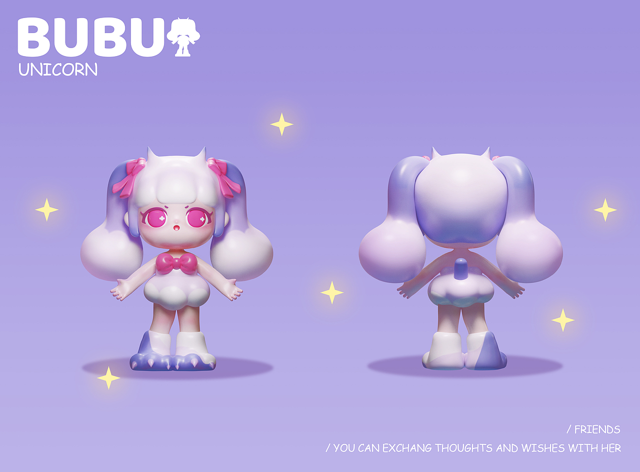 潮玩IP/独角兽BUBU / UNICORN BUBU_致命的九层糕-站酷ZCOOL
