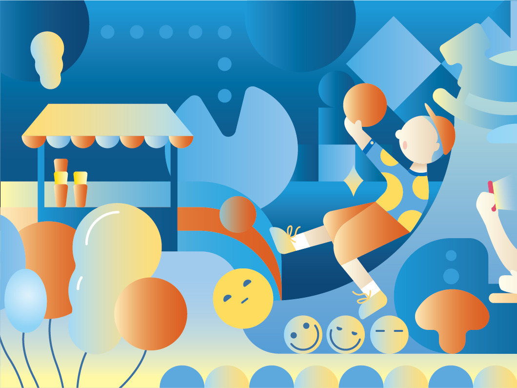 亲子综合体插画_四零二-站酷ZCOOL