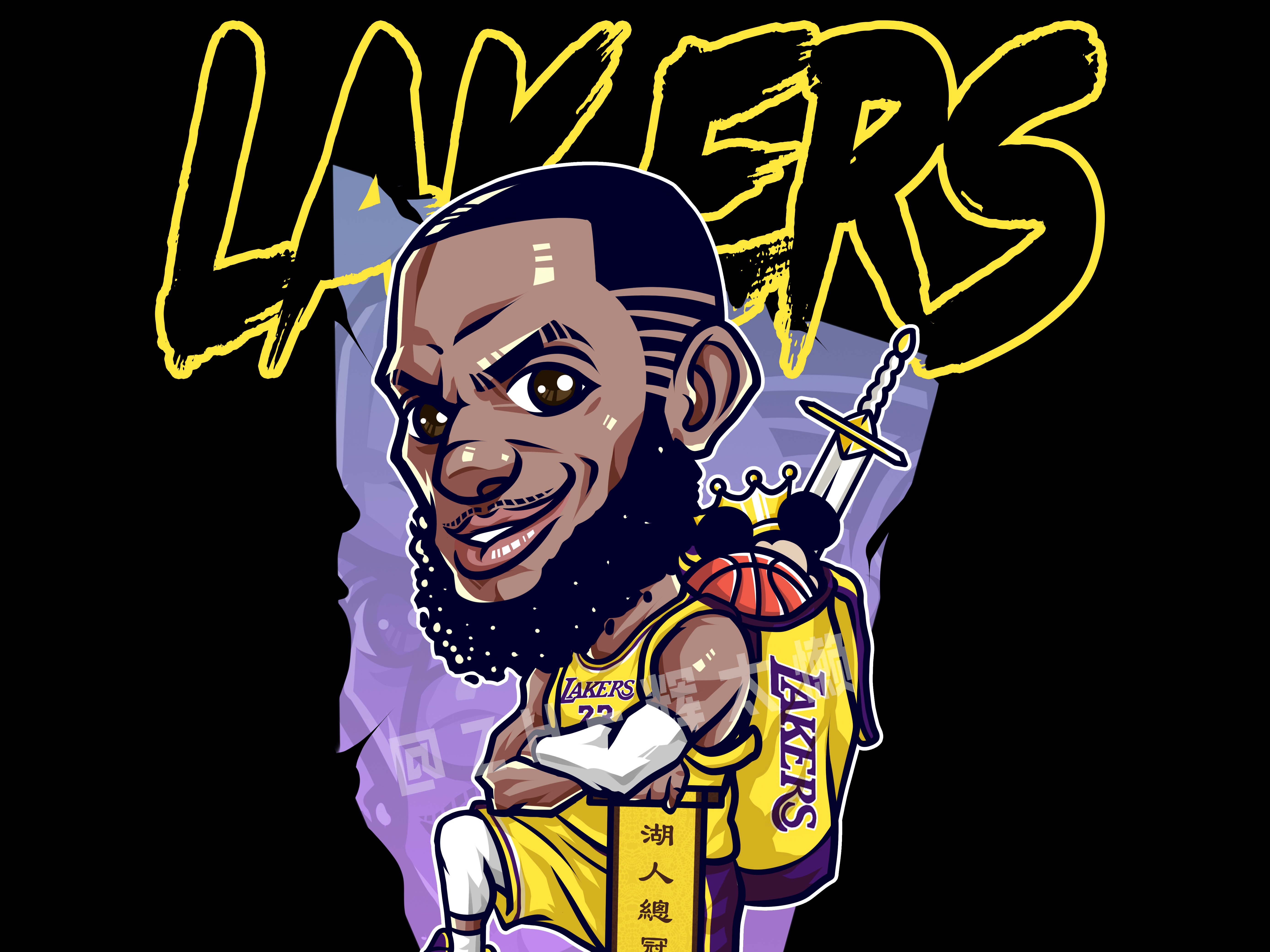 湖人总冠军_ZH_辉太懒-站酷ZCOOL