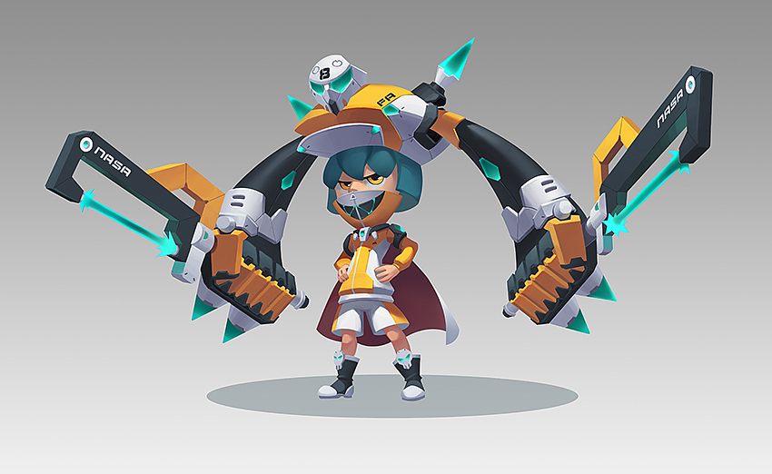 Q版赛博人设_FA_SOLO-站酷ZCOOL