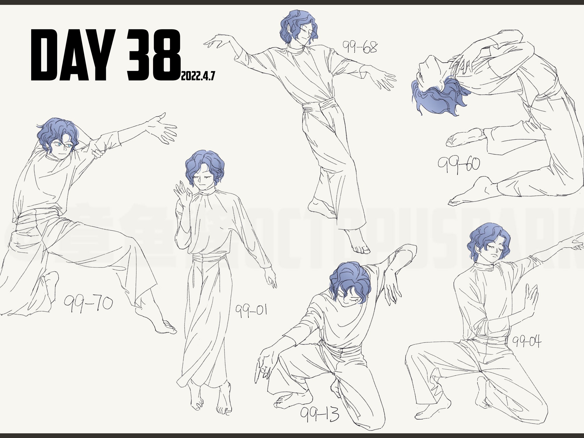 #速写60天挑战赛#Day38@速写班长_章鱼酱油-站酷ZCOOL