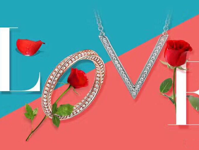 520珠宝首饰钻石创意海报banner_們0528-站酷ZCOOL