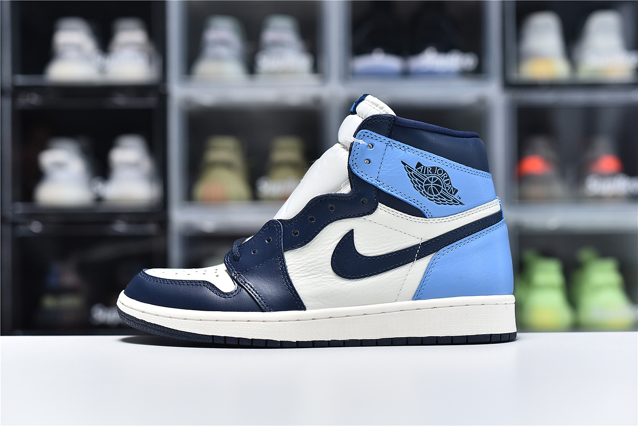 Air Jordan 1 Obsidian 北卡蓝 黑曜石 555088-140_卓宇00520-站酷ZCOOL
